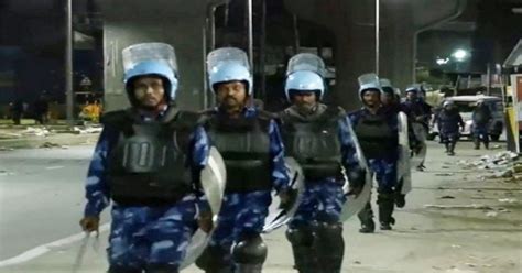 Haryanas Nuh Violence Rapid Action Force Personnel Hold Flag March In