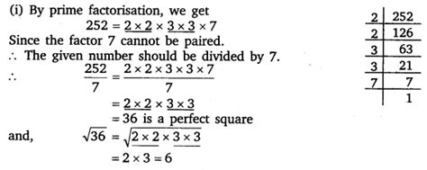 Ncert Solutions For Class 8 Maths Chapter 6 Squares And Square Roots Ex 6 3