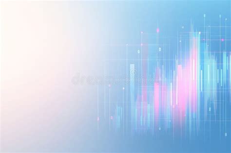 Abstract Representations Of Financial Data Are Set Against Soft Pastel