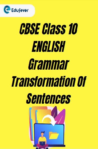 CBSE Class 10 English Transformation Of Sentences PDF