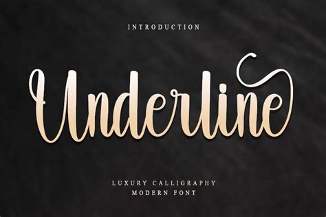 Calligraphy Underline