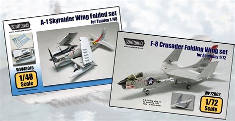 Crusader And Skyraider Wing Fold Sets Re Released Aeroscale