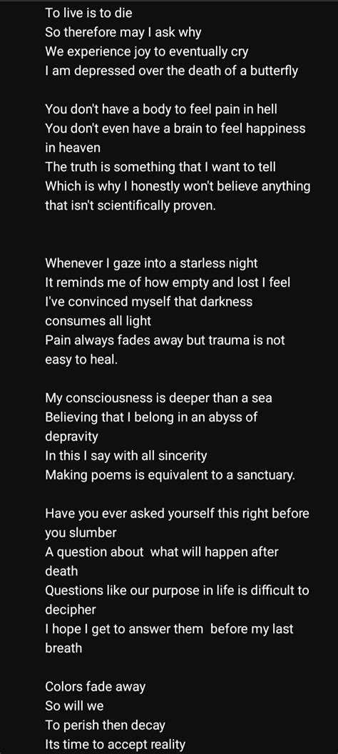 A Poem About Nihilism R Nihilism