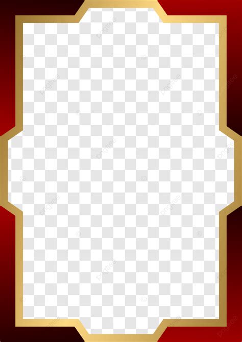 Red With Gold Line Certificate Border Frame Vector Frames Certificate Borders Png And Vector
