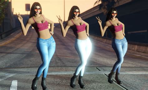 Mp Female Ped Jeans And Top Full Body Mod Gta5