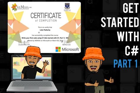 Luke Padiachy On Linkedin Inspiringtomorrowtoday Aspiringcoders Nemisacertificate Csharpcoding