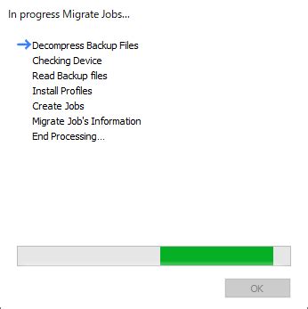 RasterLink Migration Tool Job Migration Procedure