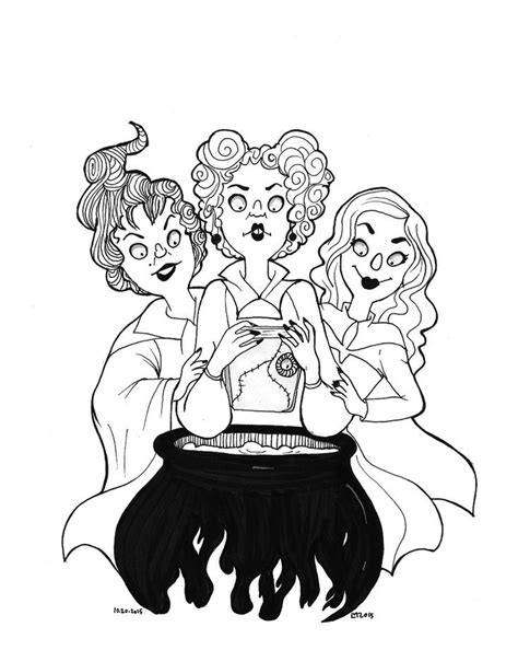 Hocus Pocus Coloring Pages Free Coloring Pages