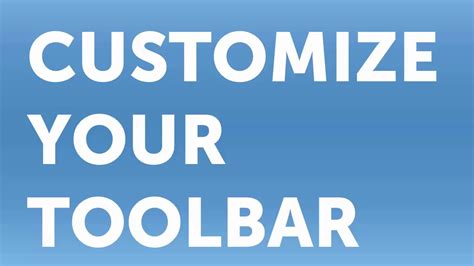 Snagit Customize Your Toolbar Youtube