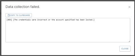 The Credentials Were Incorrect Or The Account Specified Has Been Locked Error Code 403 Module