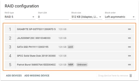 Raid Types And Parameters Supported By Atola Taskforce 2