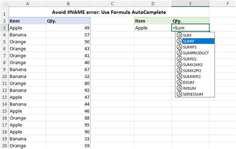 Name Error In Excel Reasons And Fixes