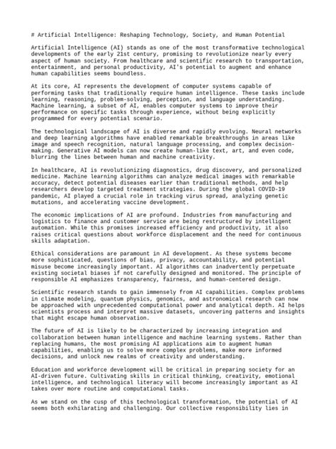 Artificial Intelligence Document Pdf Artificial Intelligence Intelligence Ai And Semantics