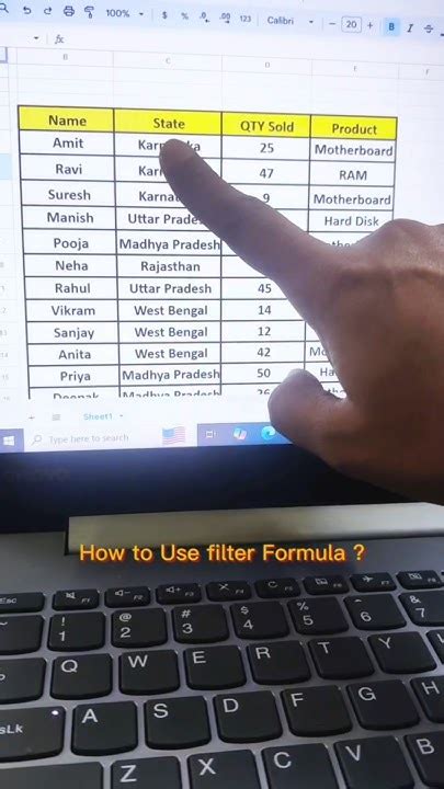Excel Filter Formula Super Easy Trick 🚀excelsolutions Exceltips