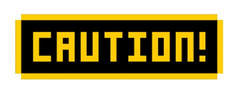 Pixel Warning Sticker For IOS Android GIPHY