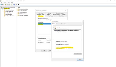 how to request a certificate from an internal pki ad cs by using the certreq command without