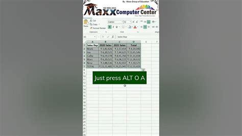 Table Trick In Excel 🔥🔥excel Exceltips Microsoftoffice Youtube