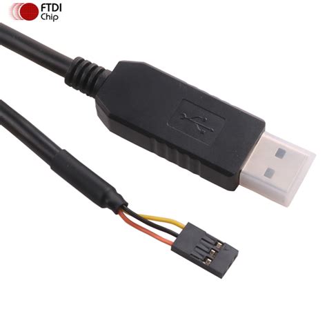 Usb To Ttl Serial Cable Ftdi 3 3v 5v 3p Dupont Header Connector 3 Pins 3v3 Uart Adapter