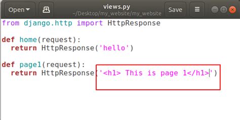 Django Custom Webpage