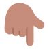 Backhand Index Pointing Down Flat Medium Icon FluentUI Emoji Flat