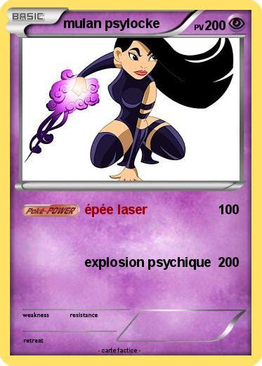Pokémon Mulan Psylocke épée Laser Ma Carte Pokémon