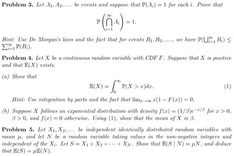 Solved Problem 3 Let A1 A2 Be Events And Suppose That Chegg Com
