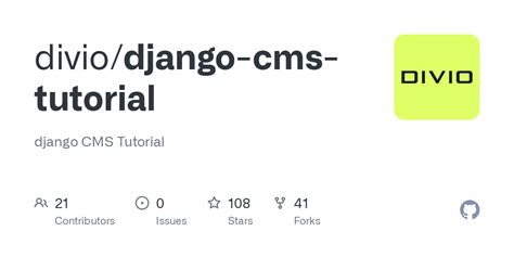 Github Diviodjango Cms Tutorial Django Cms Tutorial