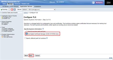 Enabling TLS For IBM Navigator For I Enabling TLS For IBM Navigator For I