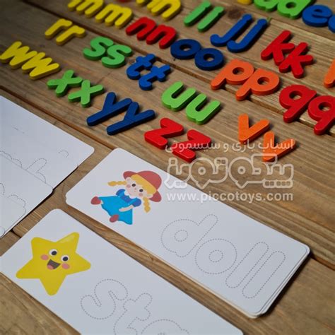 پازل چوبی آموزشی حروف الفبای انگلیسی مدل Sd07 عکس قیمت خرید مشخصات