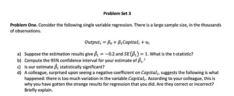 Solved Problem Set 3 ﻿problem One Consider The Following
