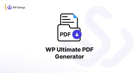 wp ultimate pdf generator documentation wp swings