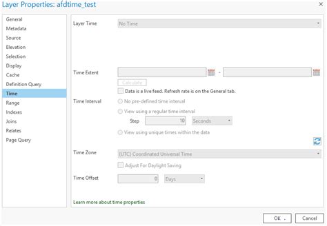 Setting Up Temporal Data Esri Community