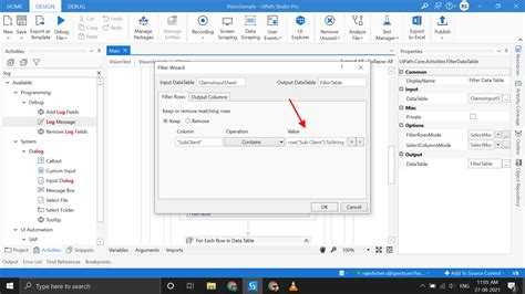 Cannot Use Variable For Value Field Filter Data Table Activity Activities Uipath Community