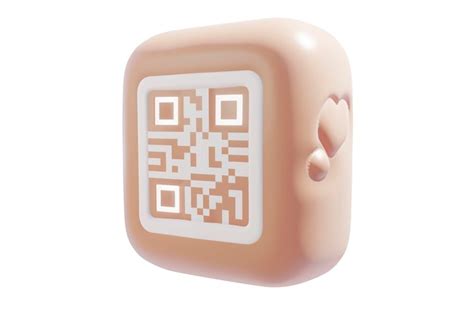 A 3d Plastic Style Qr Code Premium Ai Generated Image