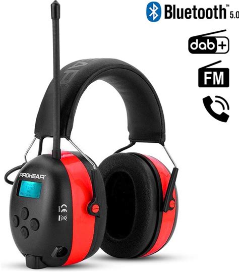 Prohear Oorkappen Met Dab Fm Radio En Bluetooth Oplaadbaar