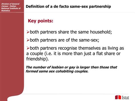 Ppt Data Collection On The De Facto Same Sex Couples In The 2010