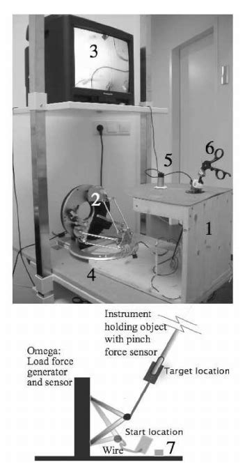 Experimental Setup 1 Box Trainer 2 Haptic Device 3 Working Download Scientific Diagram