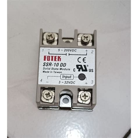 Jual FOTEK SSR 10DD SOLID STATE RELAY INPUT DC OUTPUT DC Shopee Indonesia