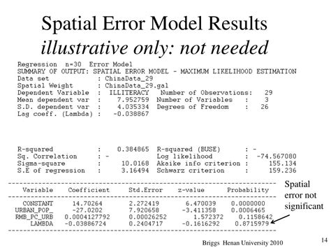Ppt Regression In Geoda Powerpoint Presentation Free Download Id 353907