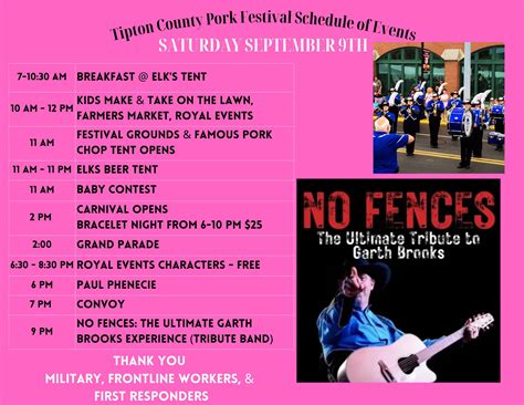 Tipton Pork Festival 2024 Tickets Ardys Brittne