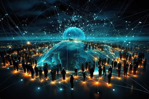 Premium Ai Image Business Unity Communication Concept