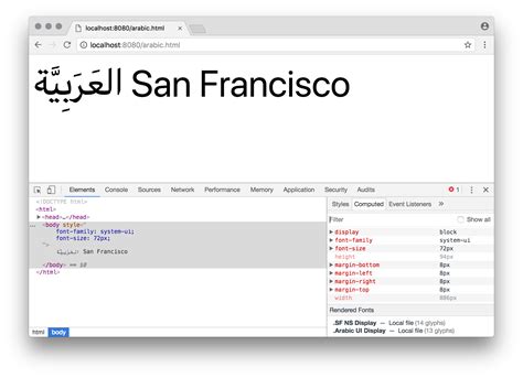 System Ui Resolves To Wrong Font For Arabic Glyphs On Macos · Issue 15533 · Electronelectron