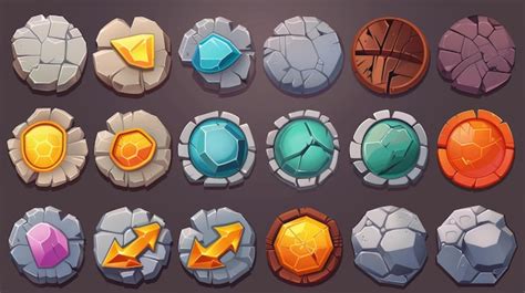 Premium Photo Iconic Stones Arrows Loading Bars Plates And Progress