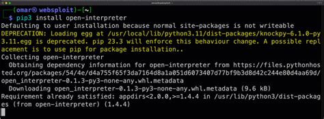 Установка и использование Open Interpreter