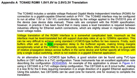 SN AVC T For RGMII Logic Forum Logic TI E E Support Forums