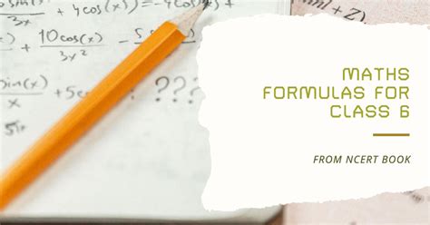 Maths Formulas For Cbse Class 6 From Ncert Book Indiafolks