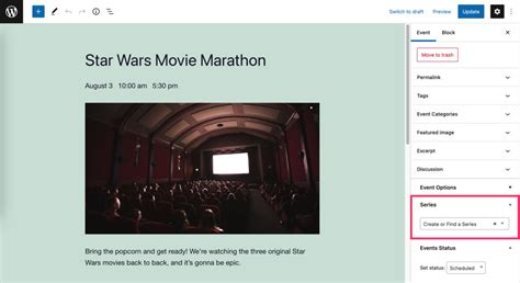 Event Series Knowledgebase