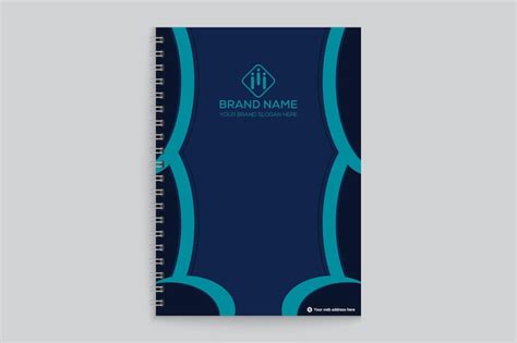 Premium Vector Abstract Notebook Design Template