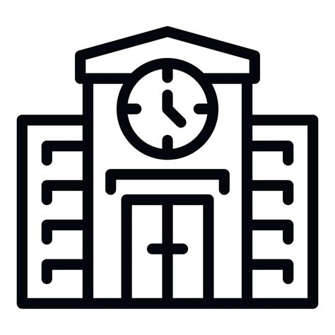 Seminar School Icon Outline Vector Training Course 16158777 Vector Art At Vecteezy