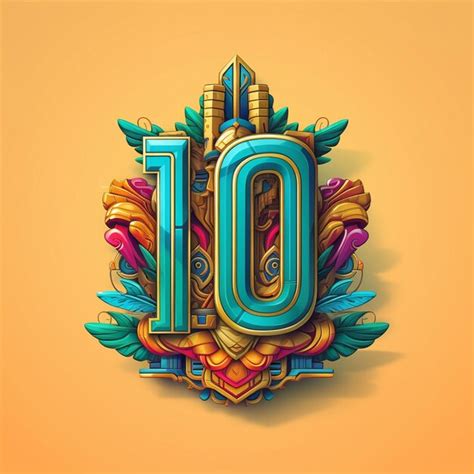 Premium Photo Number 9 3d Render Styles